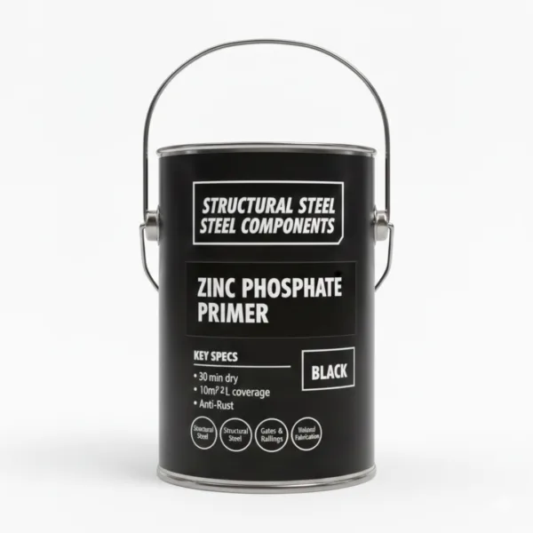 Zinc Phosphate Brush Primer - Black - 5L - Structural Steel Components